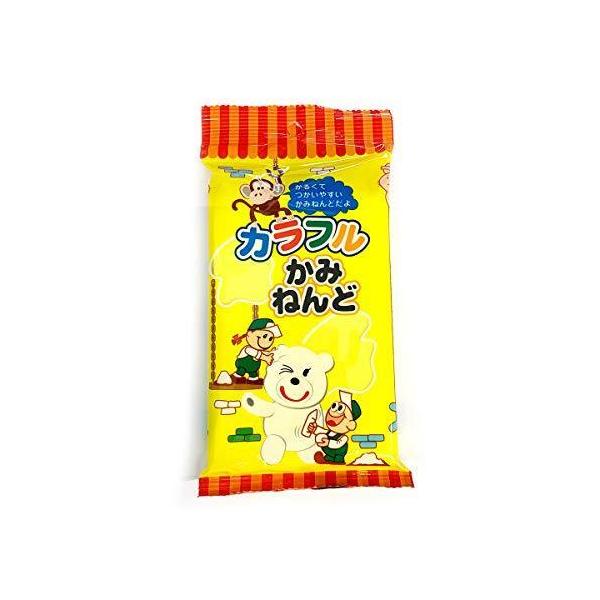 軽くてよく伸びるカラフル紙粘土。●メーカー名／中部電磁器工業●寸法／130×75×20mm●質量／60g●材質／アクリル樹脂中空体、パルプ、合成糊剤、防腐防カビ剤、顔料、水