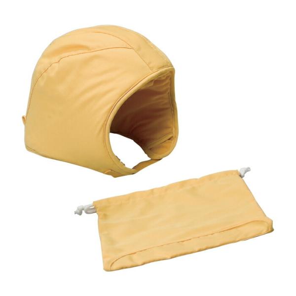 乳幼児にかぶりやすい立体構造設計。●メーカー名／大明企画●サイズ／ずきん：230×230×110mm●材質／ポリエステル（難燃加工）●対象年齢／0〜3才●付属品／専用袋