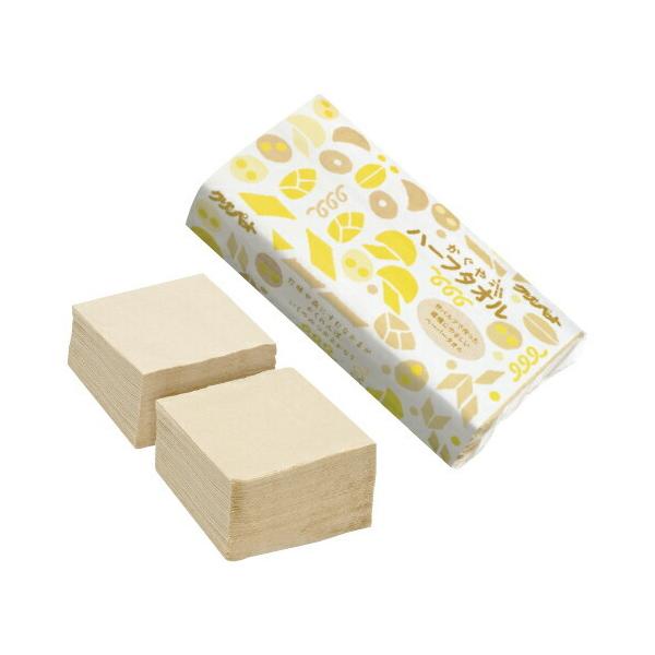 竹素材を使用したハーフサイズのペーパータオル。●メーカー名／クリンペット●サイズ／シート：110×200mm