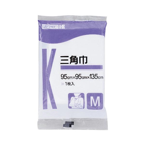 綿100％の晒生地を三角形に裁断した三角巾です。