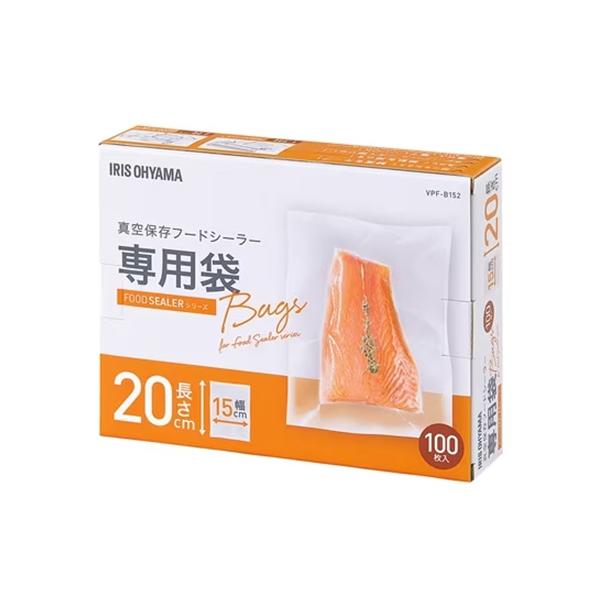 ロールタイプよりも手間がかからない真空保存フードシーラーの専用袋です。●耐熱温度／100度●耐冷温度／-30度●材質／ナイロン、ポリエチレン