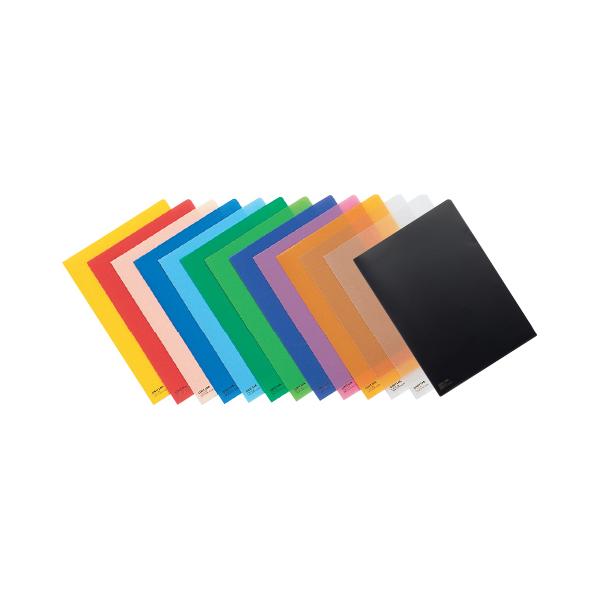 生地厚さ0.2mmのしっかりしたクリヤーホルダーです。豊富にそろったカラーバリエーションで、色別分類にもおすすめ！●サイズ／310×220mm●生地厚／0.2mm●材質／PP