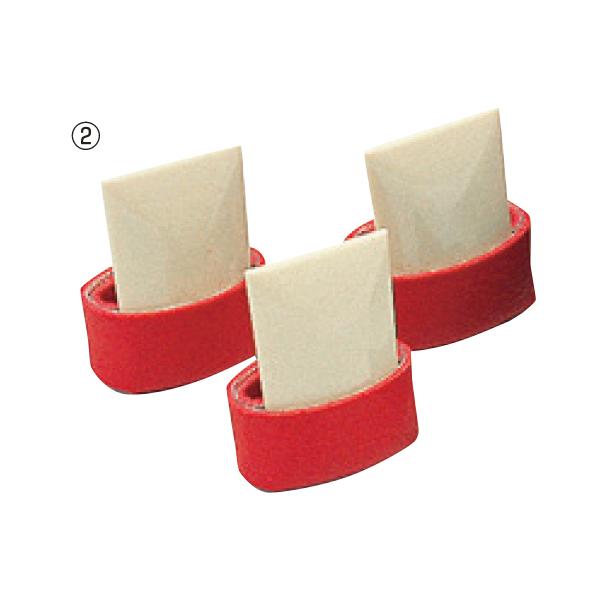 親指×1、人差指・中指共通用×2の3つのつめが1セットになっています。●内容／3個入●サイズ／（親指）22×18×27mm・（人差指）20×16×27mm●1個あたり爪皮の高さ／9mm●輪／（親指）φ47mm・（人差指）φ41mm●重量／2...