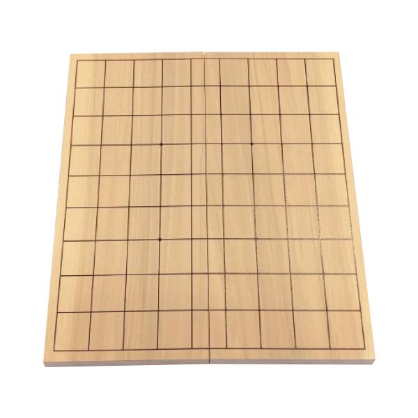 コンパクトサイズの将棋盤。 ●サイズ／パッケージ：W132×D305×H31mm ●重量／475g ●材質／柳材