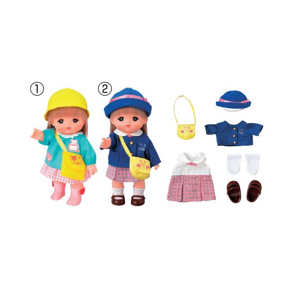 シーンにあったきせかえごっこを楽しんじゃお！●内容／（1）ワンピース、スモック、ぼうし、かばん、くつした（2）ワンピース・ブレザー・ぼうし・バッグ・くつした・くつ（3）パジャマ上下（4）パーカー・スカート・リュック・ぼうし・くつした（5）ヘ...