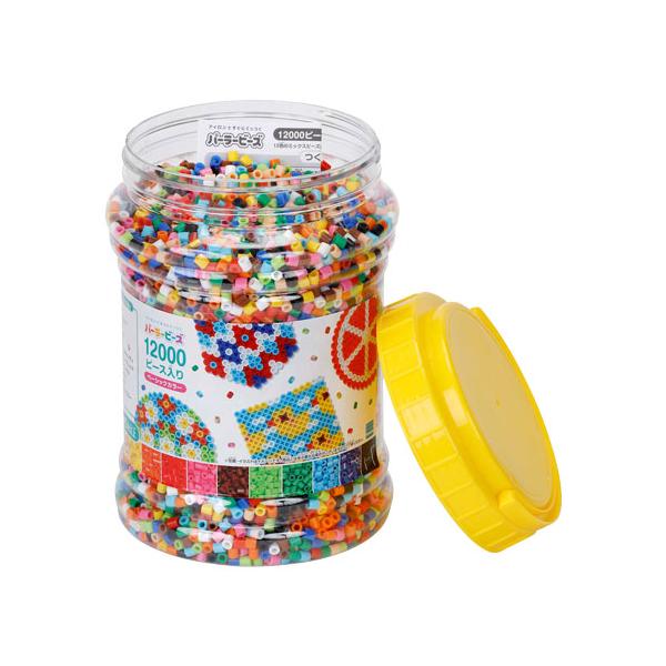 はじめてでも使いやすいカラー12色を厳選！12,000ピースのミックスビーズが入った大容量ボトル！●内容／約12000ピース●サイズ／パッケージ：130×130×198mm●重量／855g●材質／PE
