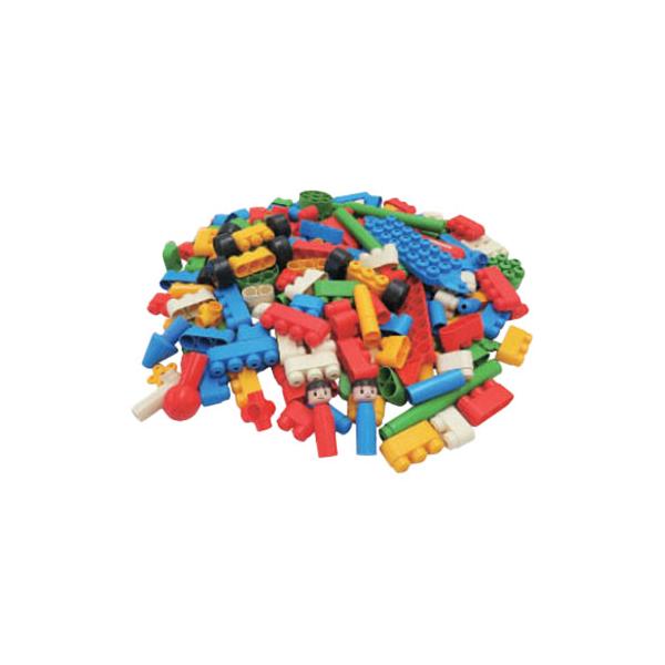 収納ケースのついたたっぷり200ピースのセット。●内容／200ピース、収納ケース●サイズ／収納ケース：W35×D25×H19.5cm●重量／1.9kg ●材質／ポリエチレン