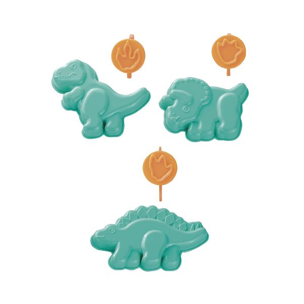 恐竜のリアルな足跡をつけられるスタンプと砂型。●内容／スタンプ×3、砂型×3●サイズ（スタンプ）／ティラノサウルス：W5.2×D4×H4.5cm、トリケラトプス：W4.2×D4×H4.1cm、ステゴサウルス：W6.3×D4×H3.8cm●サ...