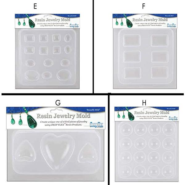 素材： プラスチックsize:E.Jewels (7inch)F.Rectangles (6.5inch X 7inch)G.Heart (3inchX4inch)H.Cabachons (6-1/2inch x 7inch)型を取って、ア...