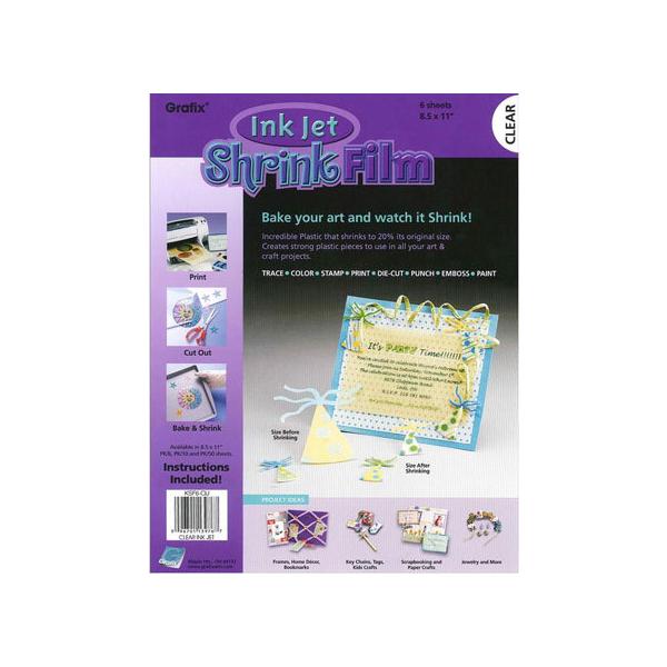 シュリンクフィルムはカバンや携帯ストラップ、ブックマーク、マグネット、ピクチャーフレームの飾りにぴったり。油性ペンや、アクリルペイント、ヒートセットインクなどで描いたりラバースタンプを押してから着色して、オープンやトースターでシュリンクフィ...