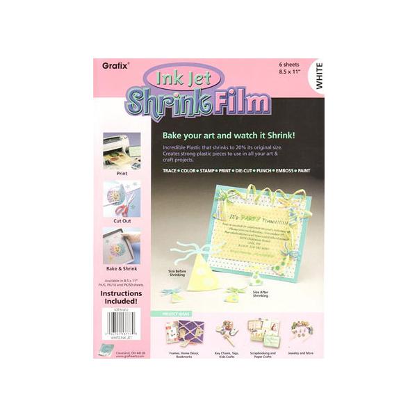 シュリンクフィルムはカバンや携帯ストラップ、ブックマーク、マグネット、ピクチャーフレームの飾りにぴったり。油性ペンや、アクリルペイント、ヒートセットインクなどで描いたりラバースタンプを押してから着色して、オープンやトースターでシュリンクフィ...