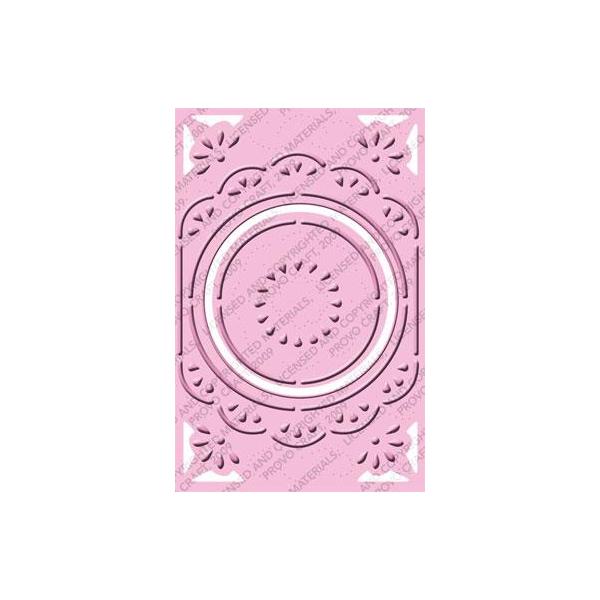 Embossing  Plus : Chic Circle Frameこちらはダイ(カット・エンボス・ステンシル)システムのダイスです。これらのダイスを「スペルバインダーズ:ウィザード エンボッシング アンド ダイカット システム」「カトル...