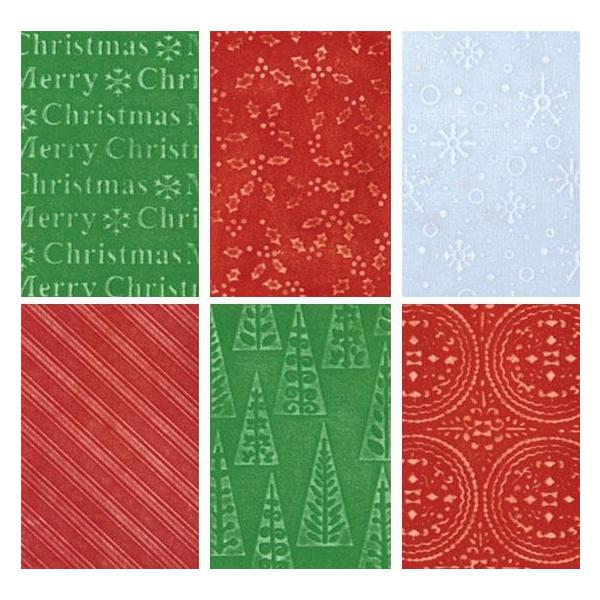 Sizzix :Embossing Texture Plates - Kit # 13200 x 150 mm