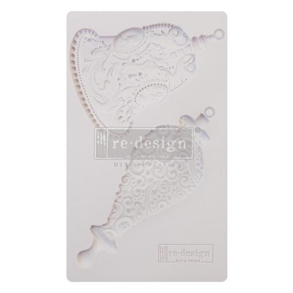 Decor Mould - Silver Bells20.32 x 12.7 cm空気乾燥クレー、ポリマー粘土、土粘土、ホットグルーなどで使用できるシリコンモールドです。繊細なデザインのものも多く、木製のオブジェクト、ホームデコレーションピ...