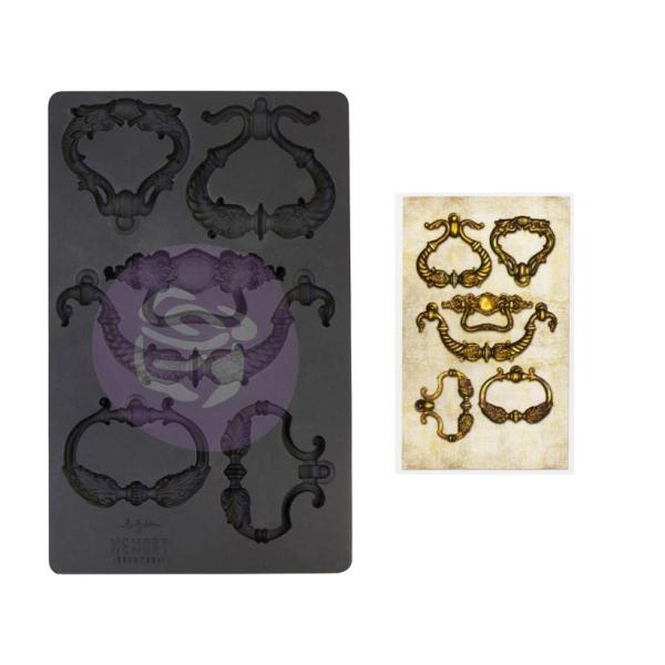 Re-Design - Vincennes Hardware20.32 x 12.7 cm空気乾燥クレー、ポリマー粘土、土粘土、ホットグルーなどで使用できるシリコンモールドです。繊細なデザインのものも多く、木製のオブジェクト、ホームデコレー...