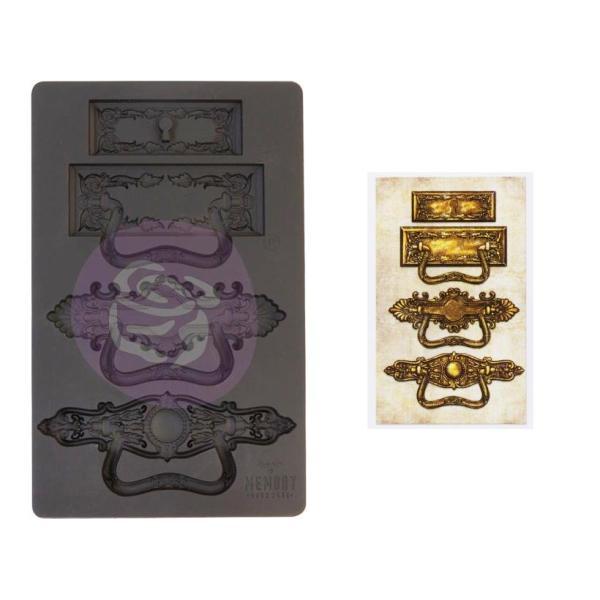 Re-Design - Marguerite Hardware20.32 x 12.7 cm空気乾燥クレー、ポリマー粘土、土粘土、ホットグルーなどで使用できるシリコンモールドです。繊細なデザインのものも多く、木製のオブジェクト、ホームデコレ...