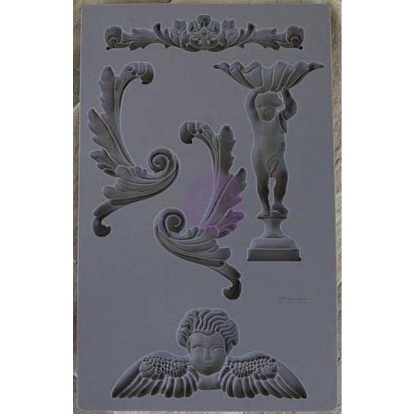 Art Decor - Baroque #520.32 x 12.7 cm空気乾燥クレー、ポリマー粘土、土粘土、ホットグルーなどで使用できるシリコンモールドです。繊細なデザインのものも多く、木製のオブジェクト、ホームデコレーションピース、さ...