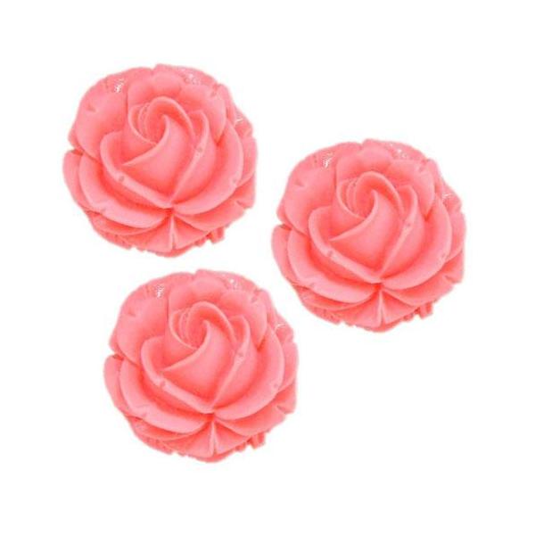 画像掲載のモールドとカラーが異なる場合がございます。予めご了承下さい。Silicon Mold Flower : 2Mold : 38x35x1mm  Soap : dia 38 mm