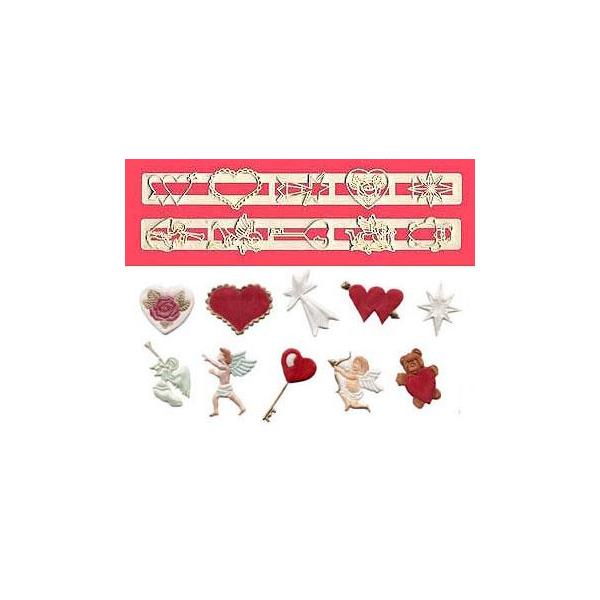 Hearts &amp; Cherubs15mm-40mm