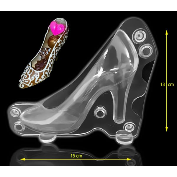 ハイヒールの立体チョコレートができるモールドです。Magnet Type Largeマグネットタイプ大