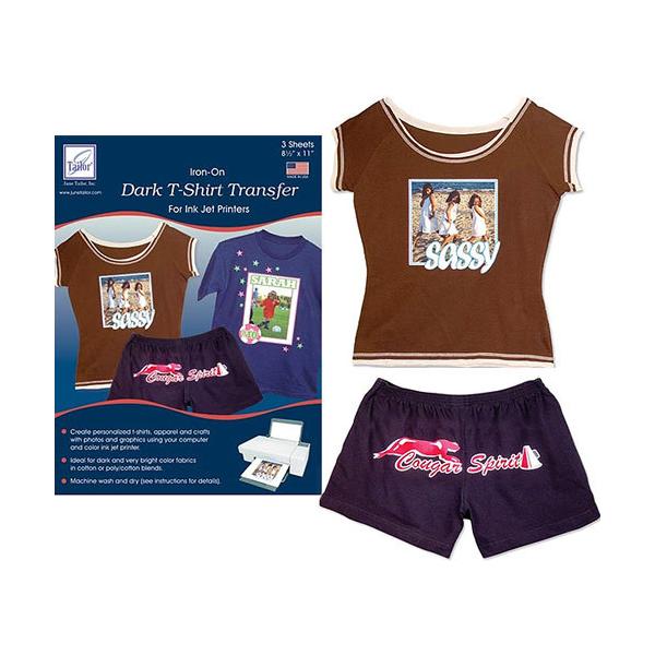 インクジェットプリンタで印刷した画像を、アイロンを使ってTシャツなどの布に簡単に転写することができる用紙です。白・淡色の布（Ｔシャツ）用と濃色布（Ｔシャツ）用があります。綿100％や綿・ポリエステルの混紡生地で使用できます。洗濯機での洗濯が...