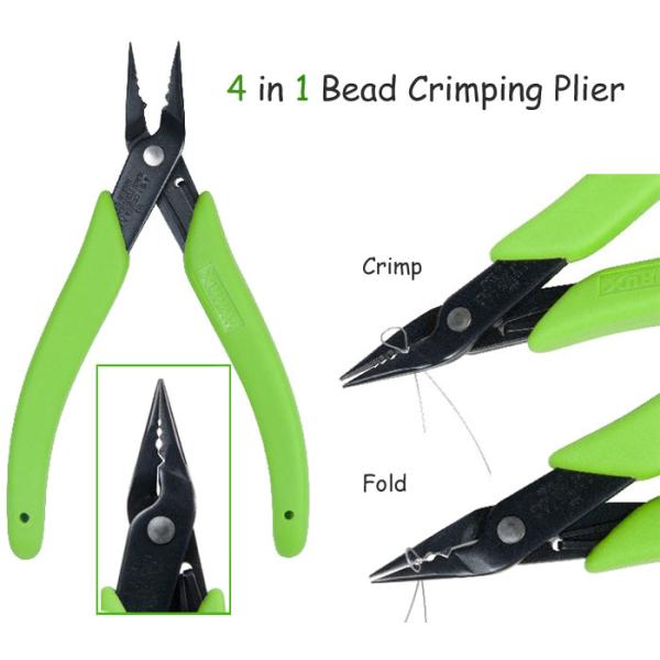 簡単なステップで、チューブ型のクリンピングビーズを圧着し、折りたたむことが出来るプライヤーです。先端はチェーンノーズプライヤーになっています。【特長】   ・ 折りたたむためのステーション(Folding station)は、3つの異なるサ...