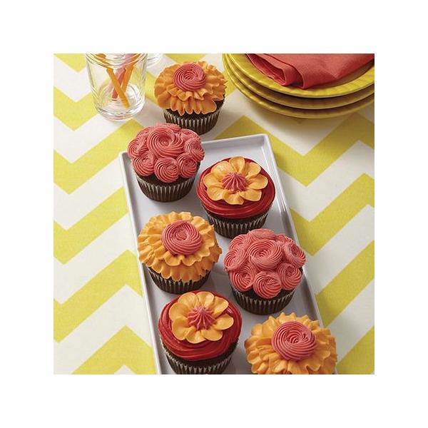 手軽にクッキー、カップケーキ、フォンダントが作成できるセットです。それぞれ写真がたくさん載っているブックレットが付いています。(英語)