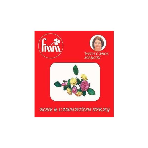 FMM のケーキツールを使った、インストラクションDVD。バラとカーネーション。収録時間 約15-20分FMM Equipment Used Rose Petal 65mm  Rose Calyx 45mm  Rose Leaf  Quic...