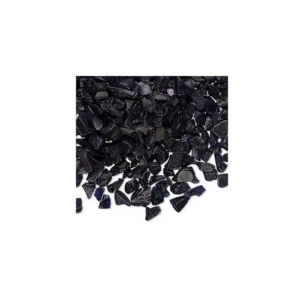 Blue goldstone (manmade) (50gram)mini chip