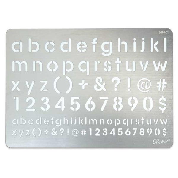 アルファベット、数字、マーク折れ曲がりにくい、ステンレス製のテンプレートです。レザーはもちろんカード製作にも。《レザーへの使い方》(1)革の上にプレートを乗せます。(2)コテでプレートに沿ってなぞります。《紙への使い方》(1)ライトテーブル...