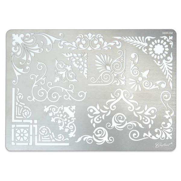 Corner Designs折れ曲がりにくい、ステンレス製のテンプレートです。レザーはもちろんカード製作にも。《レザーへの使い方》(1)革の上にプレートを乗せます。(2)コテでプレートに沿ってなぞります。《紙への使い方》(1)ライトテーブル...