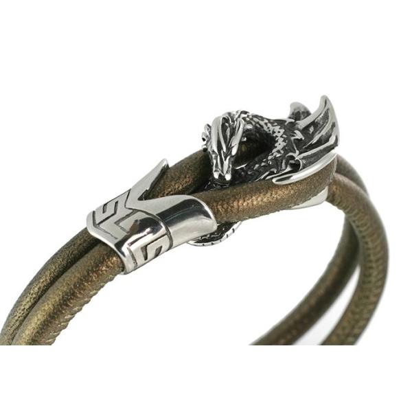 ドラゴン #A輪にしたレザーをひっかけて使う金具です。ヘッド部分のみの販売。他のパーツは別売。適応コードサイズ直径 : 5mm