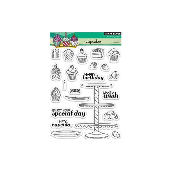 Cupcakesスクラップブッキングやカード作りなどに最適なラバースタンプとクリアスタンプを、バリエーション豊富に取り揃えています。120x160mm