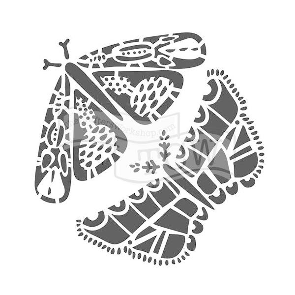 フォークアートなモス (TCW683s)152x152mm