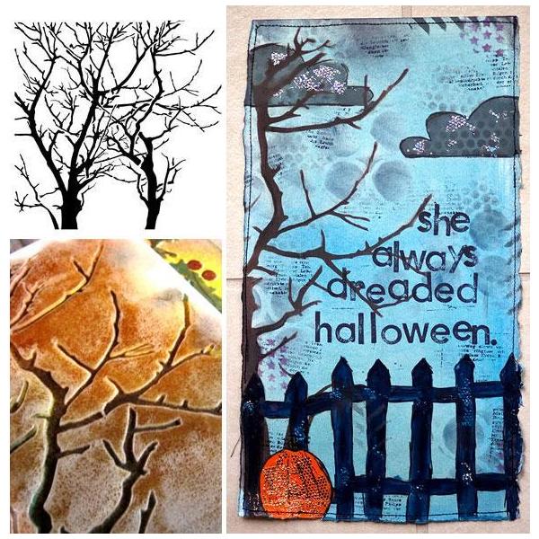 Branches Reversed300x300 mm柔軟性のあるプラスチック製。