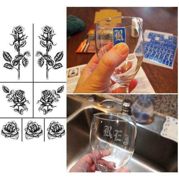 Detailed Rose（へら付き）210x120mmArmour Rub 'N' Etch Stencilsこちらのステンシルは、ガラス面にこすって（摩擦で）つけることができます。ステンシル後は簡単に落とすことができますが、再利用はでき...