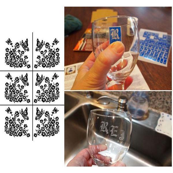 Butterflies 'N Floral（へら付き）210x120mmArmour Rub 'N' Etch Stencilsこちらのステンシルは、ガラス面にこすって（摩擦で）つけることができます。ステンシル後は簡単に落とすことができます...