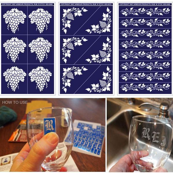 Grape Designs（へら付き）ステンシル用パターンテンプレート各種シンプルなテンプレートから、再利用可能な低粘着性のシールタイプ、シルクスクリーンタイプ、ガラスエッチング向けのものなど様々な種類とデザインがございます。203x127...