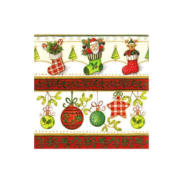 SDL106000 Festive Delight（ポーランド製）デコパージュ用（デコナップ用）の木製品、布製品、ガラス、石鹸、プラスチック、紙に貼れるペーパーナプキンです。貼る時は、専用のデコポッジ(グルー&amp;ニス)などを使用して、...