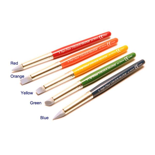 ・シルバークレイやブロンズクレイなどのメタルクレイの形成に最適。ポリマークレイにもご使用いただけます。・シリコン製の先端で細部も加工できます。・簡単に掃除できます。・先端種類は５つ。色によって、形が異なります。長さ : 15mm在庫限り