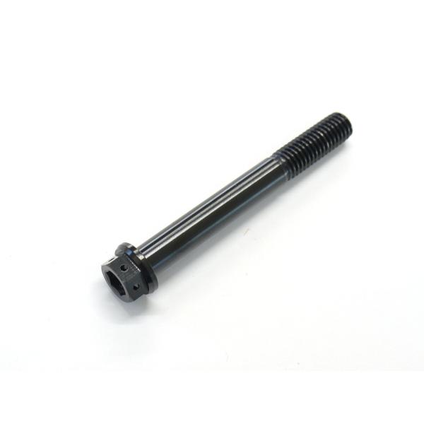 ○軽量で強度抜群な64チタン合金製！○カラーはブラックで主張しすぎず、カスタム感アップ！○ネジ部は転造でヘッド部分は鍛造後の削り出しです！○1本での販売です○ゆうパケットなら全国送料250円！○ハンドル周りやキャリパーマウントボルト等使い方...