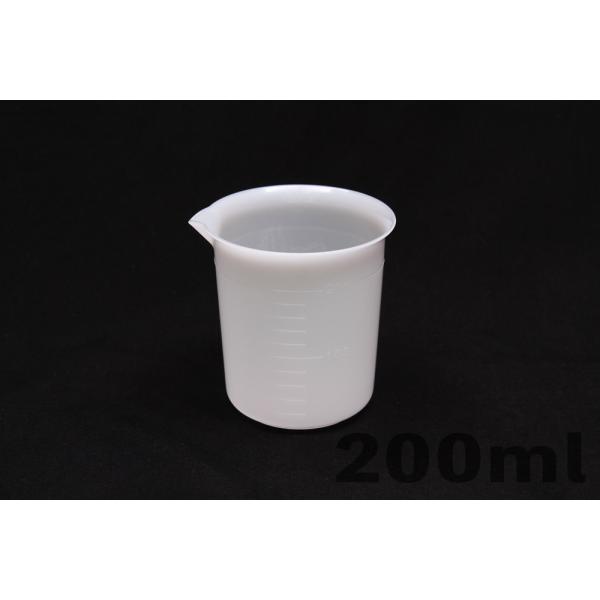 【特長】●ポリエチレン製で射出成型品ですので、製品の肉厚が一定になっています。【仕様】●容量：200ml※目盛り付き