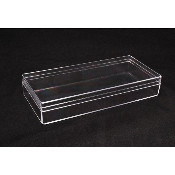 【特長】●透明度が高く、内容が一目瞭然。●大きさのバリエーションが豊富ですから、試料・標本・部品などの保管に最適です。【仕様】●品番：SK-7●外寸法(mm)：178×82.5×32H●内寸法(mm)：170×77×27H●色：透明