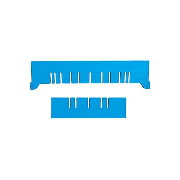 【特長】仕切板　大3×小3【仕様】上部内寸：485×375×H107mm肉厚：4.5mm色：ブルー種別：TCタイプコンテナ