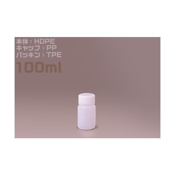 【特長】●HDPE製のボトル本体は、接触透明ですので残量が容易に確認できます。●キャップにパッキンがインサート成形されているため、中栓なしで液漏れしません。【仕様】本体材質/高密度ポリエチレン　キャップ材質/ポリプロピレン（PP） パッキン...