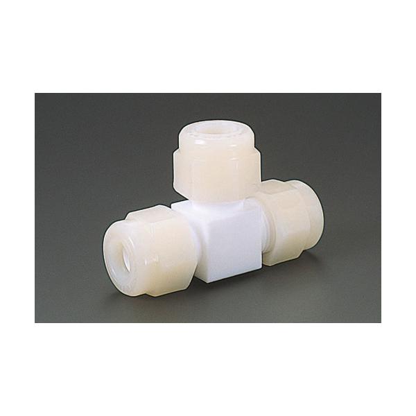 【寸法：(mm】A38×B19×C14×D10×E4×F12×W10【材質】●ボディ…圧縮及び押し出し成形によるフッ素樹脂（PTFE）●ナット…-C（標準品）ECTFEフッ素樹脂の射出一体成形品【特長】●ボディの外側をテーパー形状にしたテー...