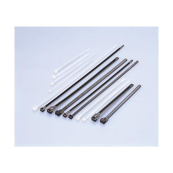 【特長】●ナイロン66製の一体成型品で、特に耐蝕性、耐油性に優れています。●独自の戻り止め自動カムロック式で、強力な結束ができます。●ワンタッチで迅速・簡単に結束作業ができ、能率的です。●最小70mmから最大550mmまで、用途にあわせて豊...