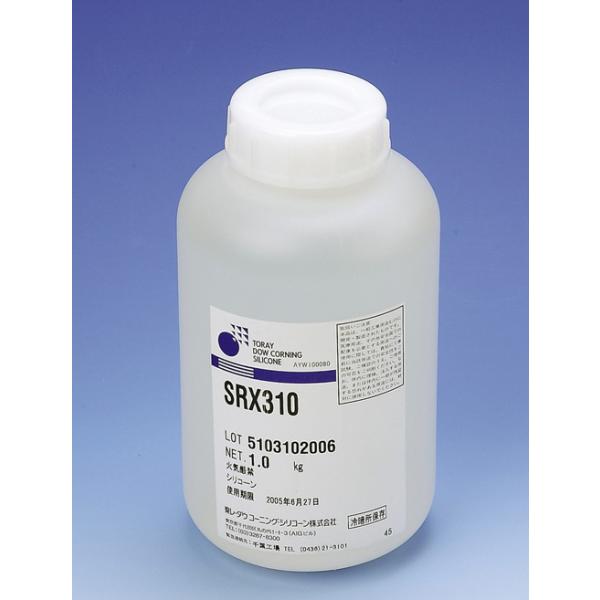 【仕様】品番：SRX310容量：1kg※シリコーンオイルSRX310は、開放系で使用されるオイルバス（油浴）用途に開発された、耐熱性に優れたシリコーンオイルです。【特長】・ほとんど変色しません。・250℃でも長時間使用できます。・引火点が高...