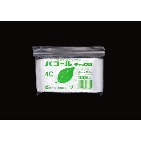 【仕様】品番：4C厚さ：0.04mm幅：70mmチャック下：100mm入数：100枚入