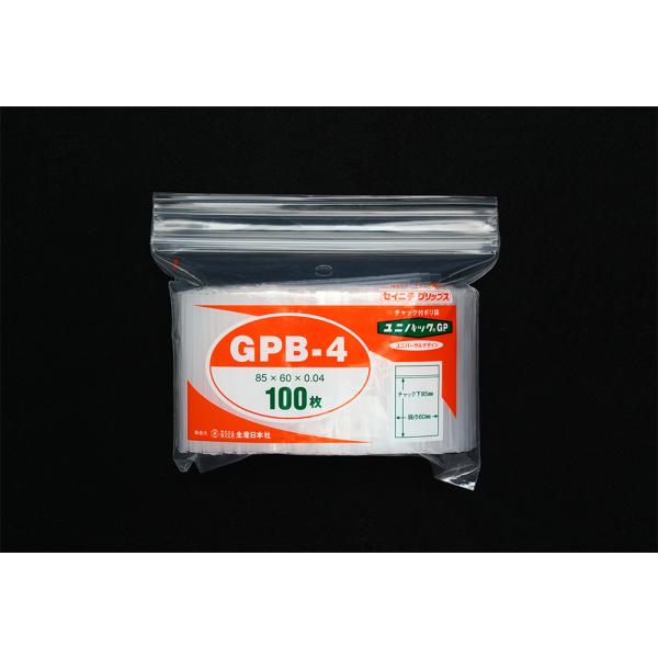 【特長】●新形状のチャックで開けやすさ、閉めやすさが向上しました。●開口部とチャック部にガイドラインをつけました。【仕様】●基材構成:PE単層40μ●製品仕様:サイド溶断シール、天開き、底折返し、開口段差カット●品番:GP B-4●サイズ(...